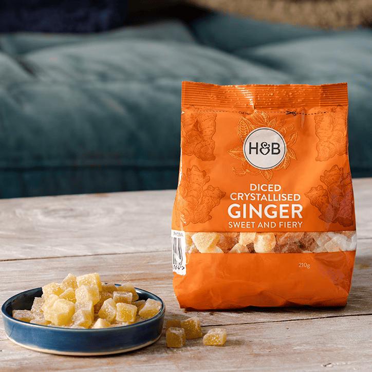 Comprar Holland & Barrett Cubed Crystallized Ginger - 210g Online