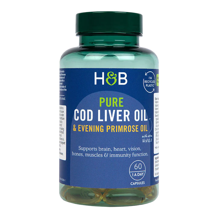 Comprar Pure Cod Liver Oil with Evening Primrose Oil 500mg - 60 ...